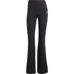 Adidas Flarleg Sweathose Damen - Gr&ouml;&szlig;e S - schwarz