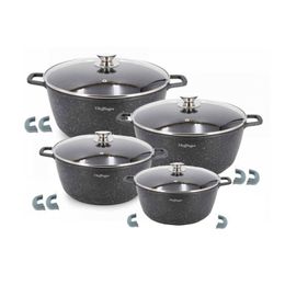 8 tlg Kochtopf Set Topf Induktion Anti Haft 20-24-28-32cm