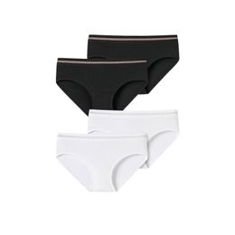 Schiesser M&auml;dchen Panty Long Life Rib 4er Pack