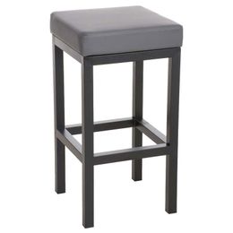 CLP Barhocker Taylor I Sitzh&ouml;he 83 cm I Gepolsterter Barstuhl mit Kunstlederbezug oder Stoffbezug I Tresenhocker mit schwarzem Metallgestell