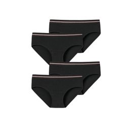 Schiesser M&auml;dchen Panty Long Life Rib 4er Pack