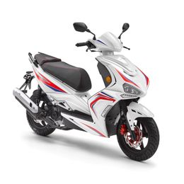 Luxxon F18 Motoroller - City Roller mit 50 ccm - 2,9 PS f&uuml;r max 45 km/h, wei&szlig;