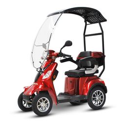 ECO ENGEL 510 Rot mit Dach 20 Ah Li-Io Akku Herausnehmbar, Elektromobil