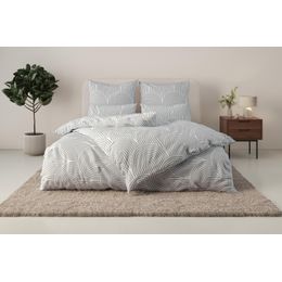 Bettw&auml;sche OTTO HOMEgrau, Flanell, Obermaterial: 100% Baumwolle, Bettw&auml;sche, "Matilda in Gr. 135x200 oder 155x220 cm", Bettw&auml;sche aus Baumwolle,