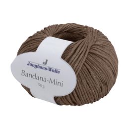 Bandana-Mini von Junghans-Wolle, Braun, aus Baumwolle