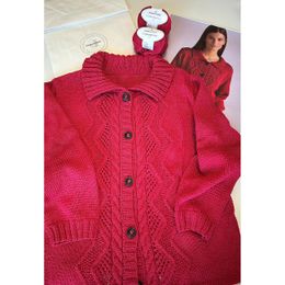 WoolBag Jacke mit Kragen aus Cottonprima von Junghans-Wolle, 48/50, aus Baumwolle