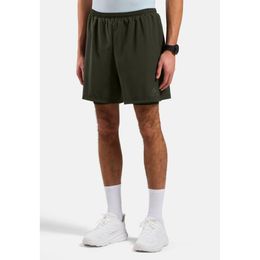 Odlo Essential 6 Inch 2-In-1 Short Bekleidung Herren gr&uuml;n