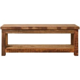 IB Laursen UNIKA Holzbank mit Ablage Holz Natur - L 120 x B 36 x H 45 cm skandinavische Deko Online Shop