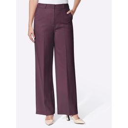 Heine Damen Anzughose, Lila, Gr. 44, Hosen, Material: Polyester