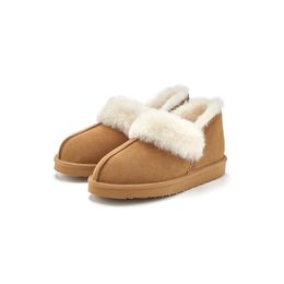 VIVANCE DREAMS BY LASCANA Hausschuh 'Pl&uuml;sch Hausschuh, Pantolette, Pantoffel, Homeslippers' camelfarben Gr. 40 f&uuml;r Damen. Nachhaltig.