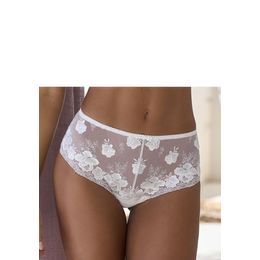NUANCE BY LASCANA Panty cream Gr. 56/58 f&uuml;r Damen. Mit Schleife, Spitze. Figurbetont