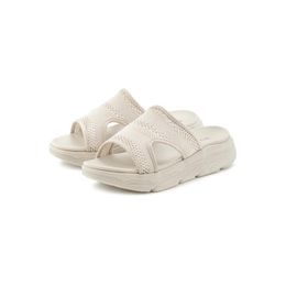 VIVANCE BY LASCANA Pantolette 'Sommerschuh, offener Schuh, Sandale, Mule,' beige Gr. 36 f&uuml;r Damen