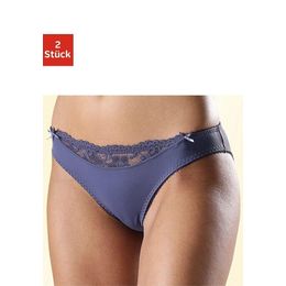 NUANCE BY LASCANA Slip blau Gr. 32/34 f&uuml;r Damen. K&ouml;rpernah