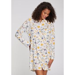 VIVANCE DREAMS BY LASCANA Nachthemd mehrfarbig Gr. 40/42 f&uuml;r Damen. Mit Allover-Druck. L&auml;ssig Geschnitten. Nachhaltig.
