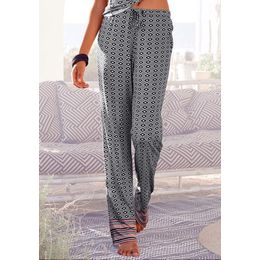 VIVANCE DREAMS BY LASCANA Pyjamahose braun Gr. 32/34 f&uuml;r Damen. Bequem. Nachhaltig.