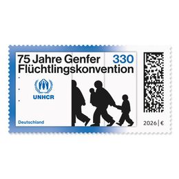 75 Jahre Genfer Fl&uuml;chtlingskonvention, Briefmarke zu 3,30 &euro;, 10er-Bogen