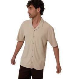 Threadbare. Threadbare - "Selkirk" Hemd f&uuml;r Herren, leger (Steinfarben)