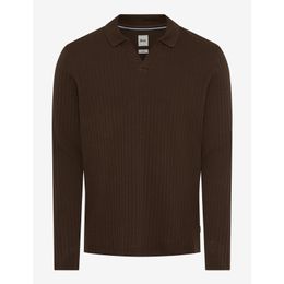 Brax Herren Polo Style PRINCETON chocolate, dunkelbraun, Gr. L
