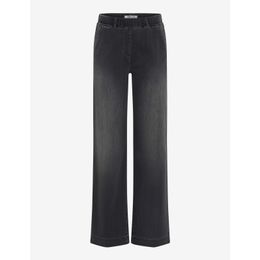 Raphaela by Brax Damen Marlenehose Style PAM FLARED DARK GREY SLIGHTLY USED, denim hellgrau, Gr. 34