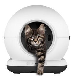 Zedar Selbstreinigende Katzentoilette, 82L Katzenklo Selbstreinigend mit App &ndash; Inkl. Katzenklo-Matte & 3 Rollen M&uuml;llbeutel &ndash; XXL - K1200
