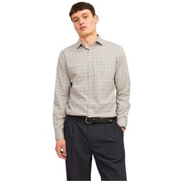 Jack & Jones Jack And Jones - "Parker" Formelles Hemd f&uuml;r Herren, Mit B&uuml;ndchen (Grau)