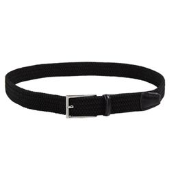 BOSS - G&uuml;rtel f&uuml;r Herren, geflochten, Lederverkleidung (Schwarz)