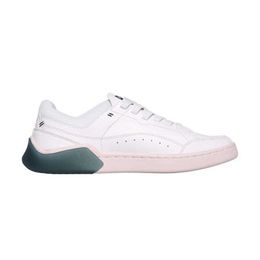 Skechers - "Cup Classic" Sneaker f&uuml;r Herren/Damen Unisex, Leder, Niedrig geschnitten (Wei&szlig;/Gr&uuml;n)