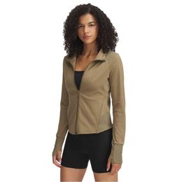 Under Armour - "Meridian" Jacke f&uuml;r Damen, Training, Athletisch, Lang&auml;rmlig (Braun)