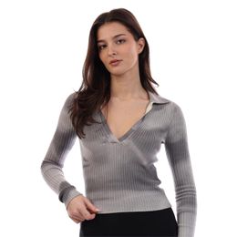 Diesel - Pullover Top f&uuml;r Damen, Lang&auml;rmlig (Grau)