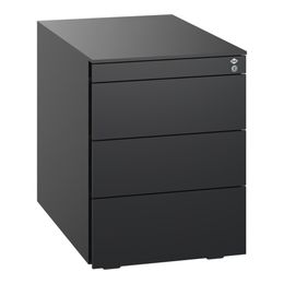 C+P Stahl-Rollcontainer, 563x430x581mm, 9005/9005 ; C + P M&ouml;belsysteme (054510-000-102|)