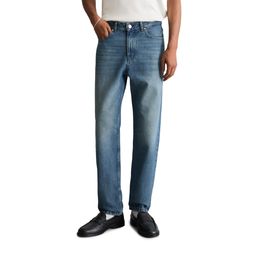 Marc O'Polo Herren Tapered-fit-Jeans "aus reiner Bio-Baumwolle"medium blau, Gr. 29, MARC O'POLO DENIM, unifarben, Obermaterial: 100% Baumwolle, Jeans