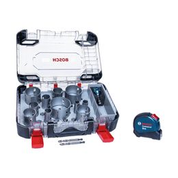 Bosch PRO MM Lochs&auml;gen Koffer 14tlg Ma&szlig;band 8m (061599769F)