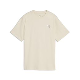 Puma Kinder T-Shirt "MID 90s Relaxed Graphic T-Shirt M&auml;dchen", beige, Gr. 164, bedruckt, Obermaterial: 100% Baumwolle. Rippe: 20% Polyester, 80%