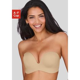 Lascana Multiway-BH toffee Gr. 80B. Mit Integrierten Push-up-Kissen und mit B&uuml;gel