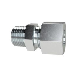 Riegler Ger. Einschraubversch., NPT 1/2 a., Rohr-&Atilde;&tilde; 14, Stahl verz. (GE1214SSTNPT)