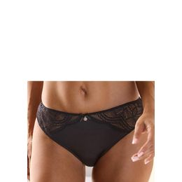 NUANCE BY LASCANA Tanga 'Vivianna' schwarz Gr. 36/38 f&uuml;r Damen. Figurbetont