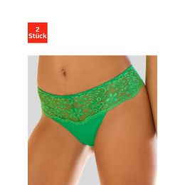 NUANCE BY LASCANA String 2xgr&uuml;n Gr. 44/46 f&uuml;r Damen. K&ouml;rpernah