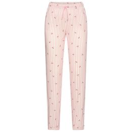VIVANCE DREAMS BY LASCANA Pyjamahose pink Gr. 32/34 f&uuml;r Damen. Mit Allover-Druck. Nachhaltig.