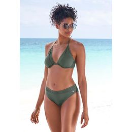 s.Oliver Bikini-Hose 'Aiko' gr&uuml;n Gr. 42. Mit H&auml;kelkante