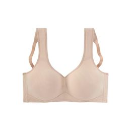 NUANCE BY LASCANA T-Shirt-BH beige Gr. 90B. Ohne B&uuml;gel