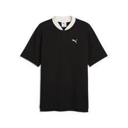Puma Herren T-Shirt "Puma Class Relaxed Polo Herren"schwarz, Gr. XXL, clean, Obermaterial: 32% Polyester, 66% Baumwolle, 2% Elasthan. Kragen: 96%