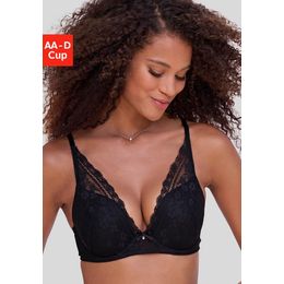 NUANCE BY LASCANA Push-up-BH schwarz Gr. 75A. Mit B&uuml;gel