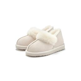 VIVANCE DREAMS BY LASCANA Hausschuh 'Pl&uuml;sch Hausschuh, Pantolette, Pantoffel, Homeslippers' beige Gr. 42 f&uuml;r Damen. Nachhaltig.