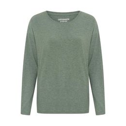 Copenhagen Studios Pyjamaoberteil gr&uuml;n Gr. 48/50 f&uuml;r Damen. Mit Rundhals. Bequem. Nachhaltig.