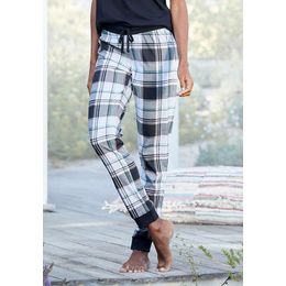 VIVANCE DREAMS BY LASCANA Pyjamahose mehrfarbig Gr. 32/34 f&uuml;r Damen. Mit Allover-Druck. Bequem. Nachhaltig.
