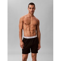 Herren Schlafshorts "SLEEP SHORT", Calvin Klein Underwear, Gr. Sschwarz, Jersey, Obermaterial: 100% Baumwolle, Hosen, Mit elastischem Bund