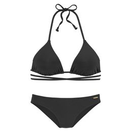 Bruno Banani Bikini in Schwarz - 46% | Gr&ouml;&szlig;e 42C/D-Cup | Damen-bademode