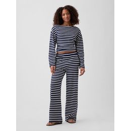 GAP Hose in Dunkelblau/ Wei&szlig; - 51% | Gr&ouml;&szlig;e XL | Damenhosen