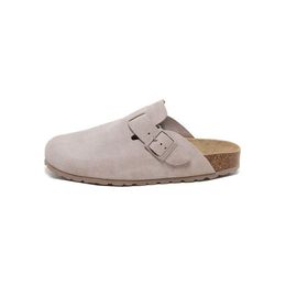 billowy Leder-Clogs in Beige - 44% | Gr&ouml;&szlig;e 39 | Damen-pantoletten