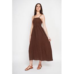 Le Jardin du Lin Kleid in Hellbraun - 71% | Gr&ouml;&szlig;e 36 | Damen-kleider